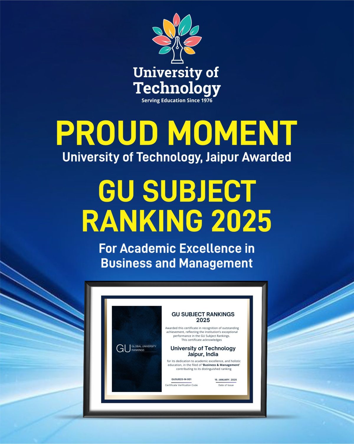 Global University Subject Rankings 2025